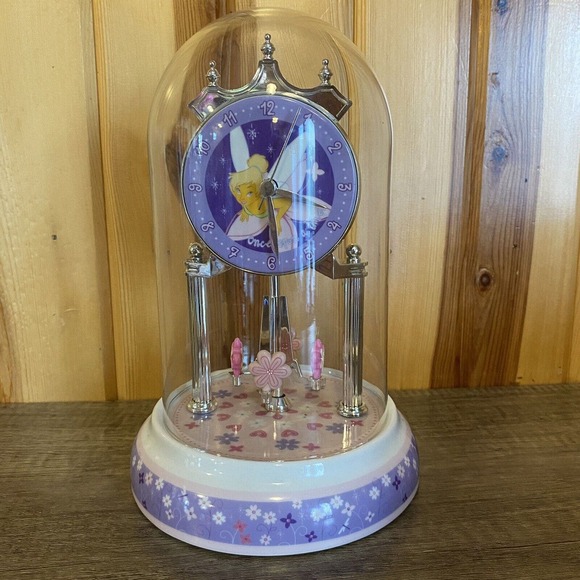 Disney | Other | Vintage Disney Tinker Bell Clock Porcelain Anniversary ...